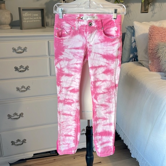 Grane | Bottoms | Pink Tie Dye Jeans Grane Girls 8 | Poshmark
